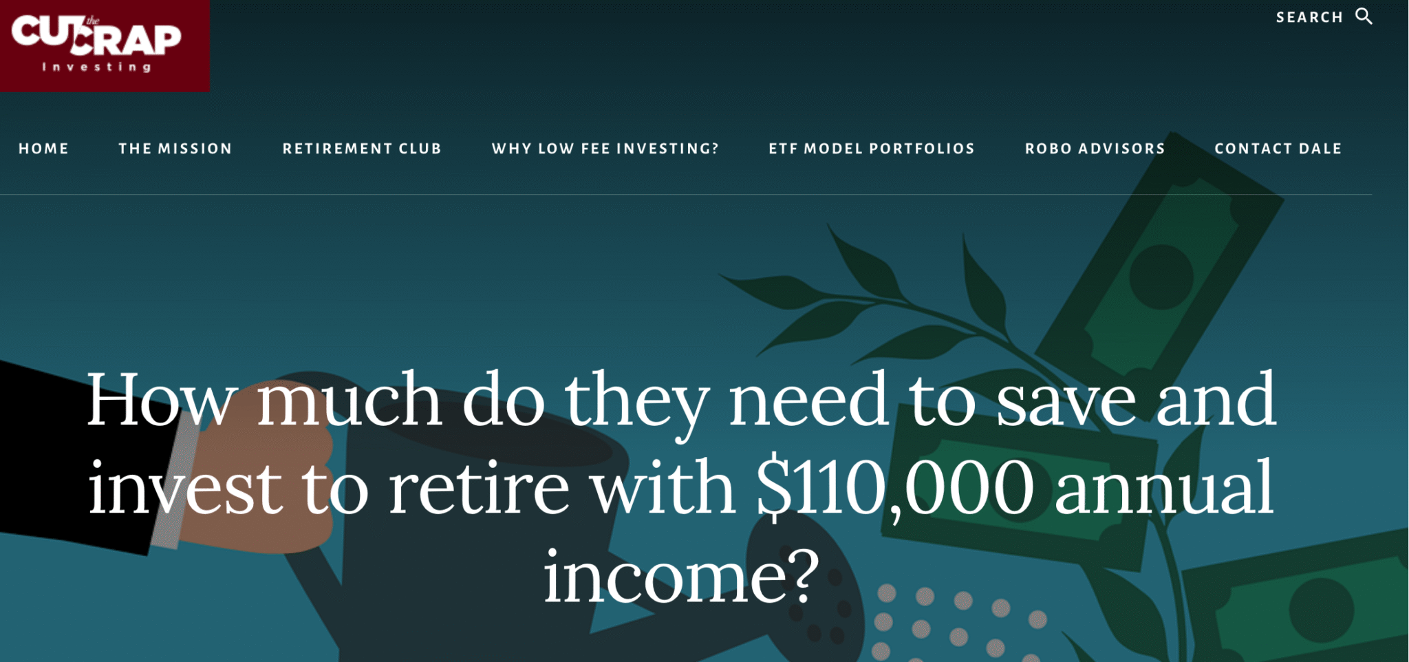 How much do they need to save and invest to retire with $110,000 annual ...